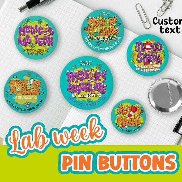 Lab Tech Pins - Etsy