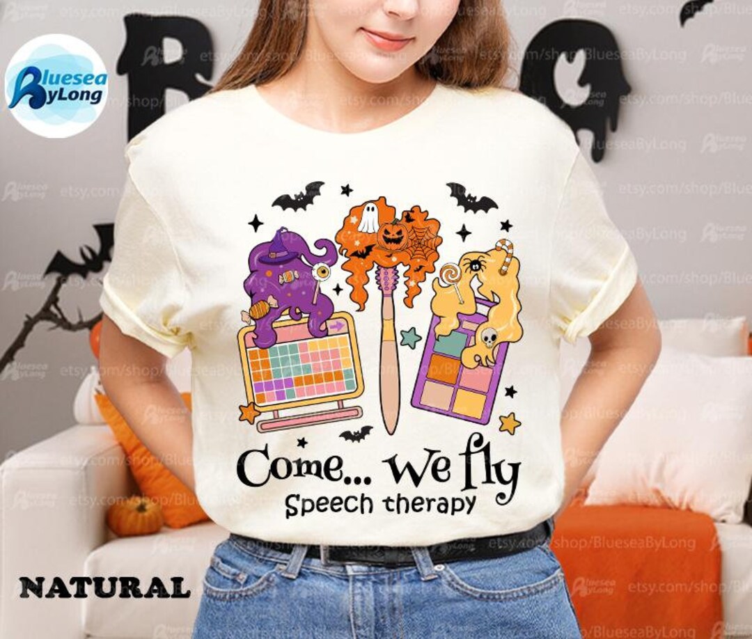 Slp Halloween Shirt Speech Therapy Tshirt Speech Language Pathologist ...