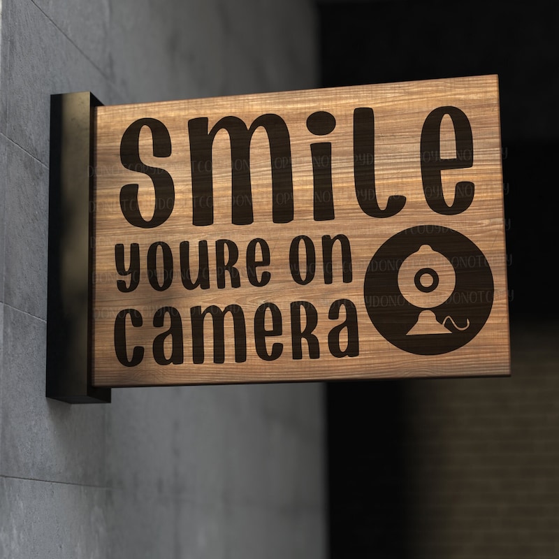 Camera in Use Sign - Etsy