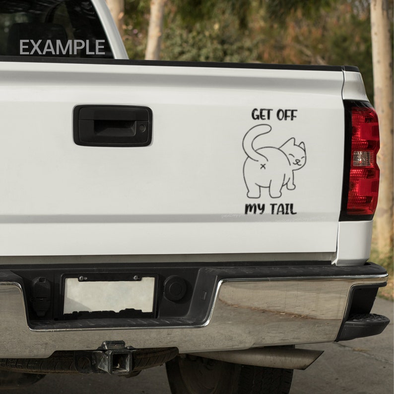 Get off My Tail SVG PNG Jpg Digital File/funny Svg - Etsy