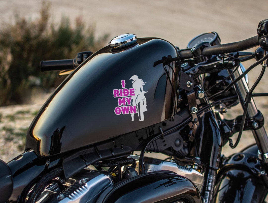 I Ride My Own Decal | Biker Sticker | Window Decal | Motorcycle Babe ...