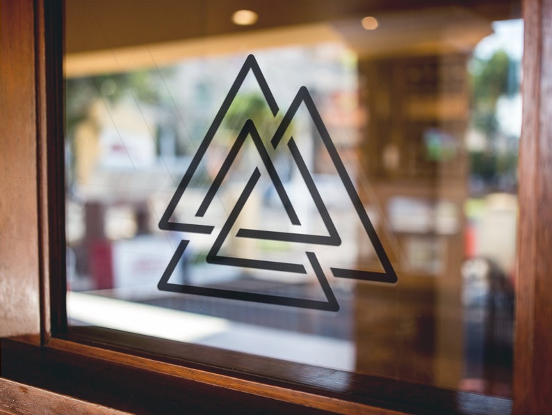 Valknut Vinyl Decal | Viking Car Decal | Norse Bumper Sticker | Norse ...