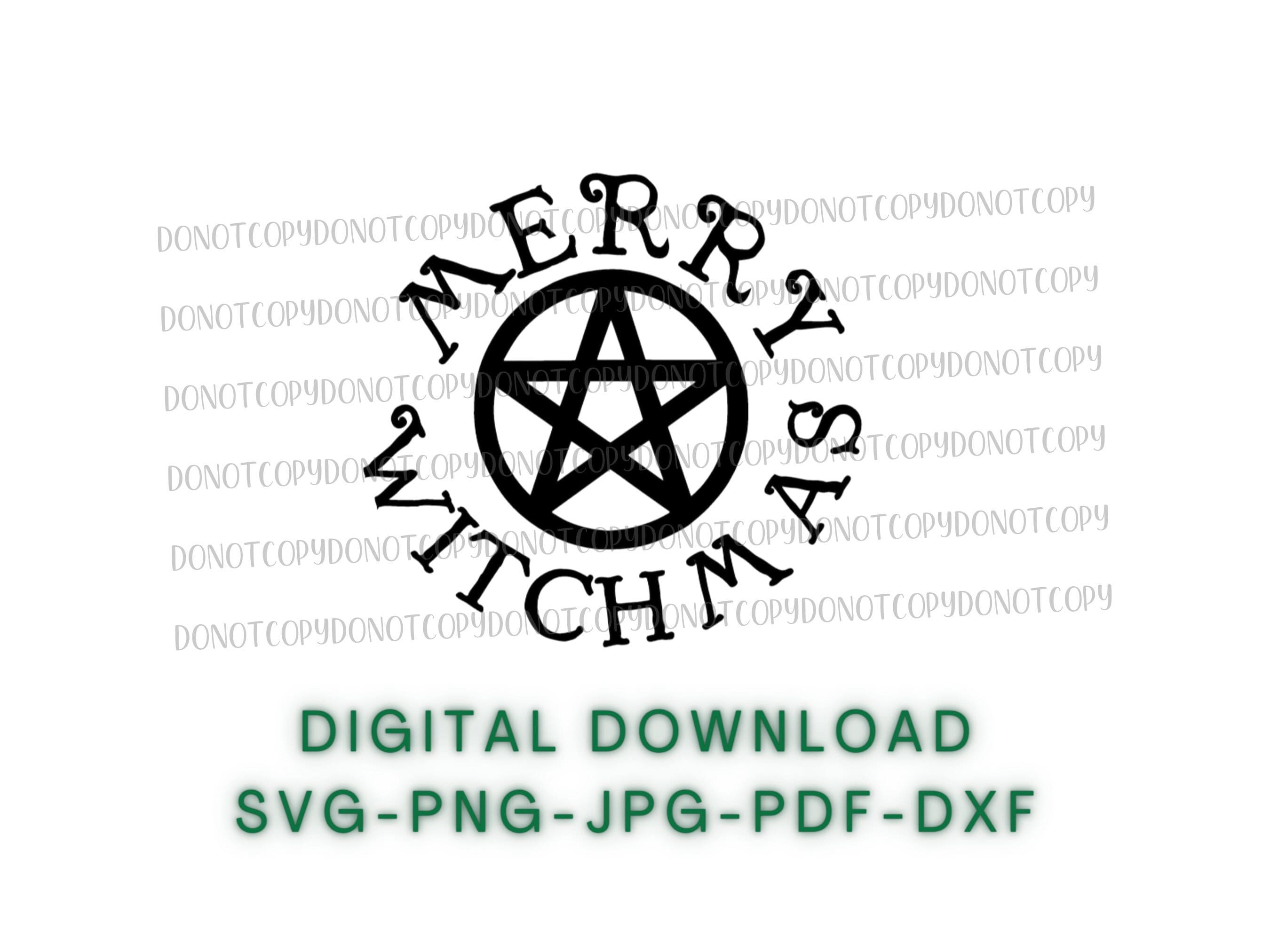 Merry Witchmas SVG, PNG, JPG Digital File/pagan Svg/wiccan Svg/digital ...
