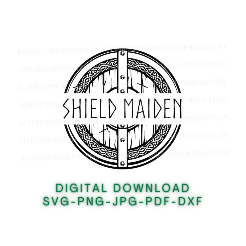 Shield Maiden Viking Warrior - Norse Valhalla SVG PNG JPG (digital ...