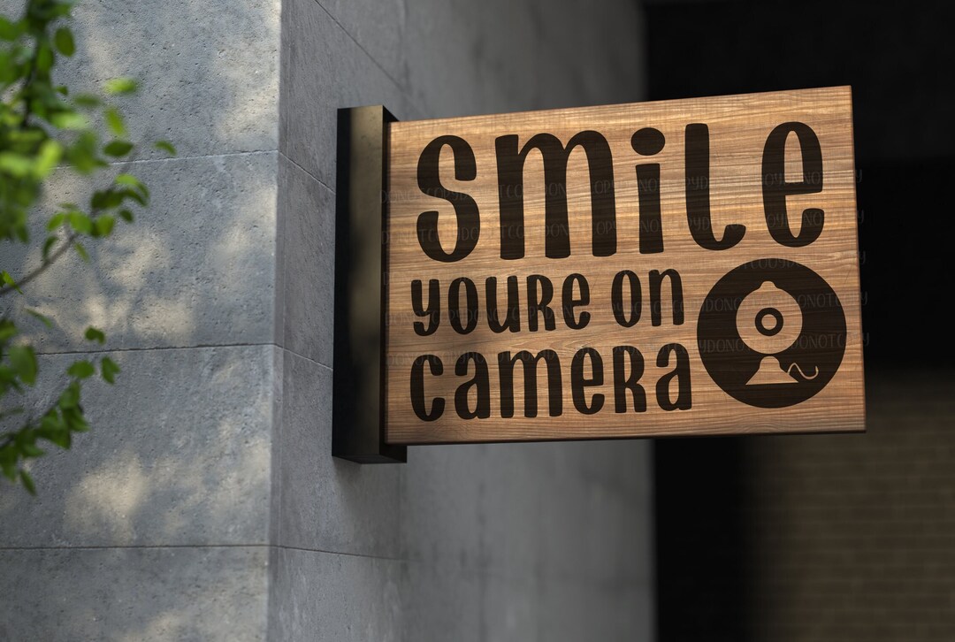 Smile, Youre on Camera Decal | Sign Decal | Window Decal | Home ...