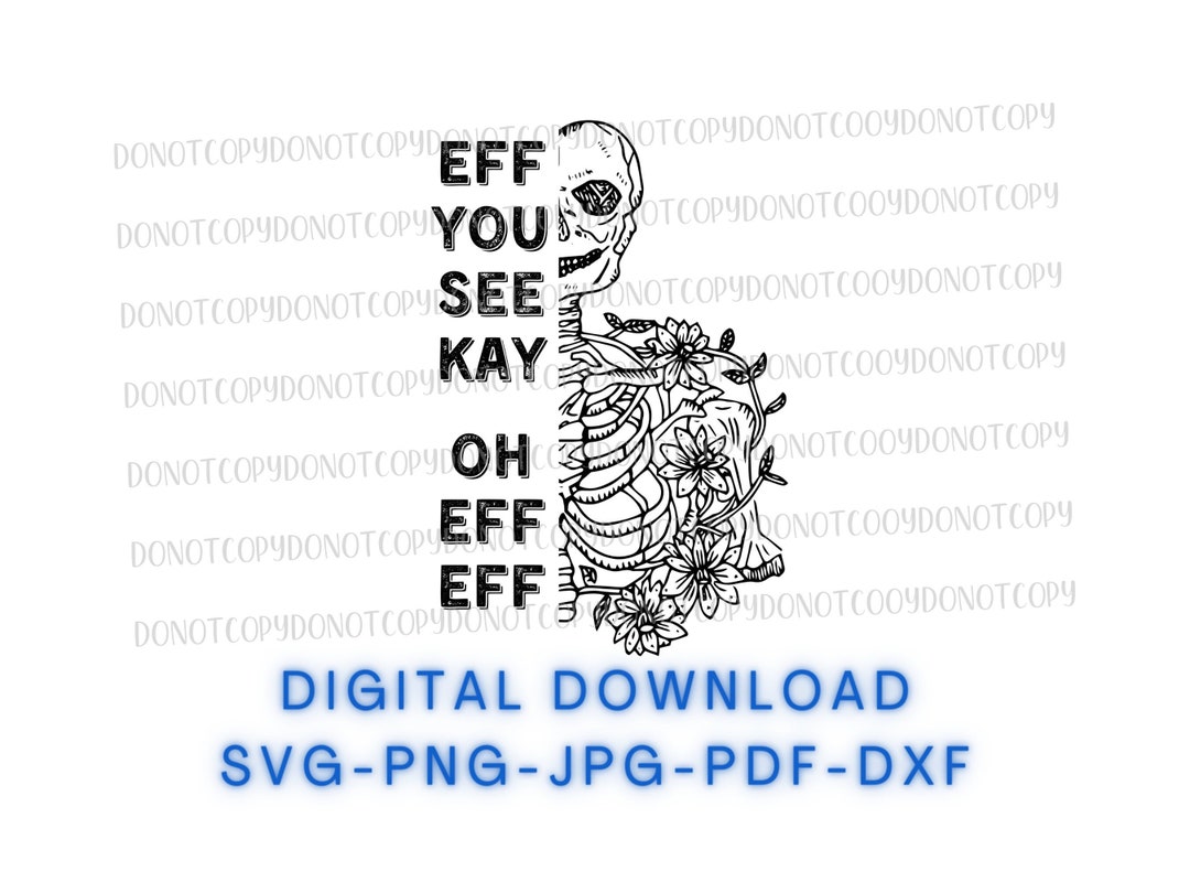 Eff off SVG, PNG, JPG Digital File/funny Svg Cut File/digital Download ...