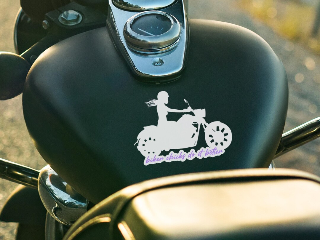 Biker Chicks Do It Better Decal Sticker | Window Decal | Motorcycle ...