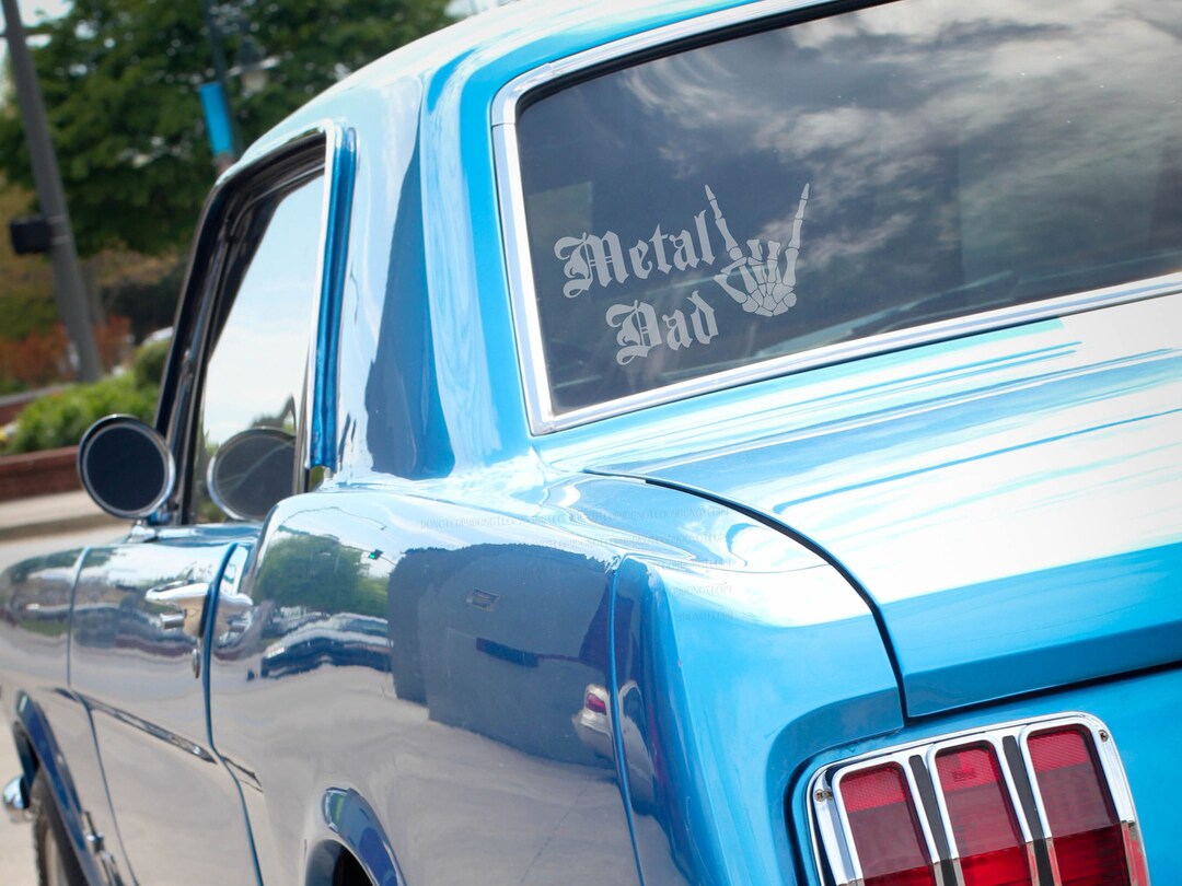 Metal Dad Vinyl Decal | Rock on | Horns up | Metal Music | Rock Music ...