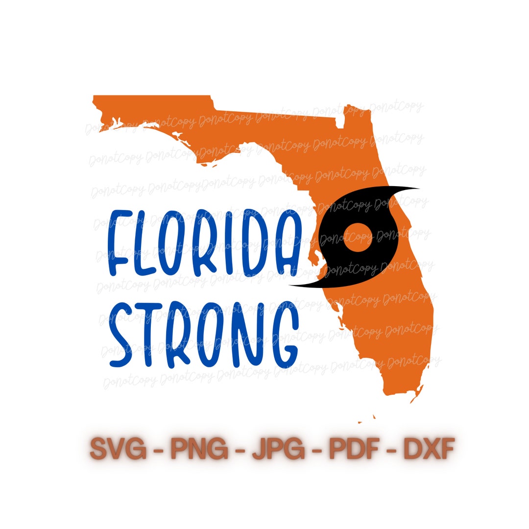 Florida Strong Hurricane SVG: FL Cricut Cut File (digital Download) - Etsy