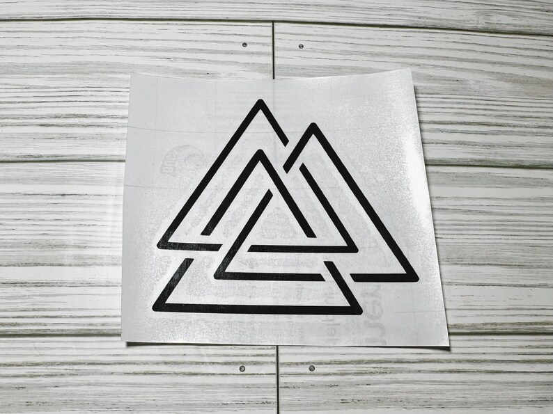 Valknut Vinyl Decal | Viking Car Decal | Norse Bumper Sticker | Norse ...