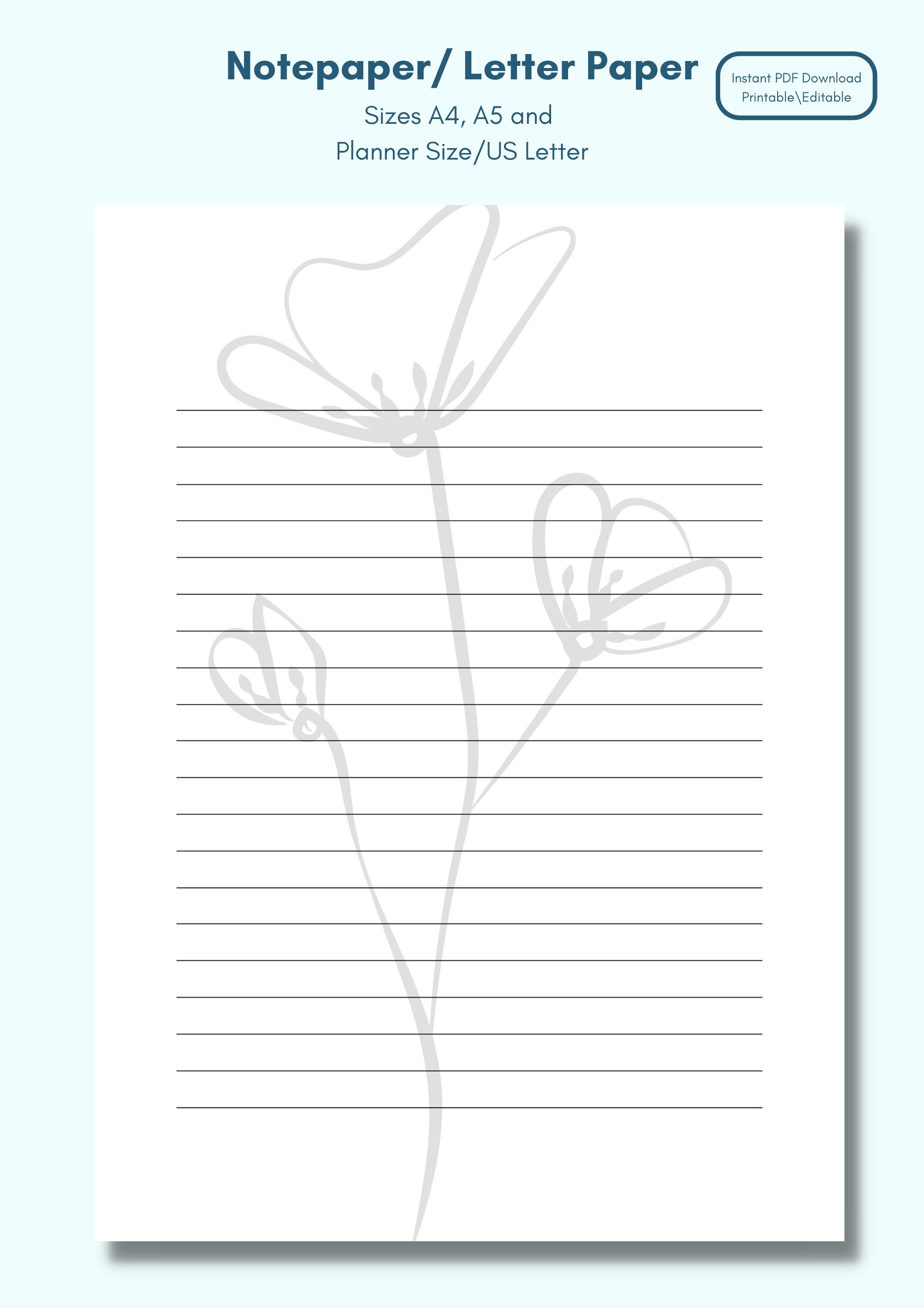 Flower Stem Template Printable