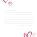 Valentine Love Note Digital Notepaper Letter Writing Template ...