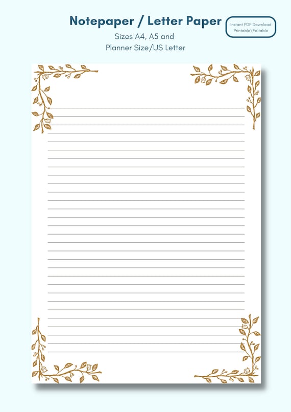 Vintage Letters Template