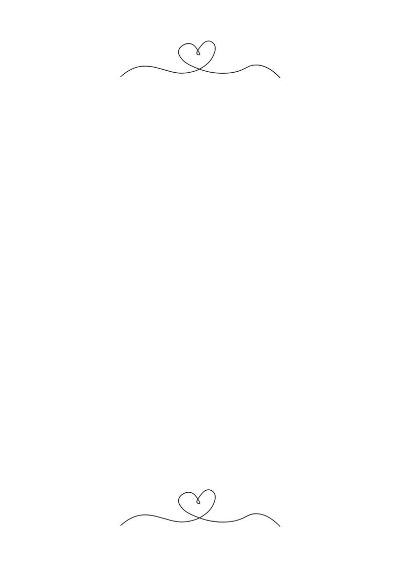 Flowers and Heart Letter Bundle Printable Stationery Digital Download ...