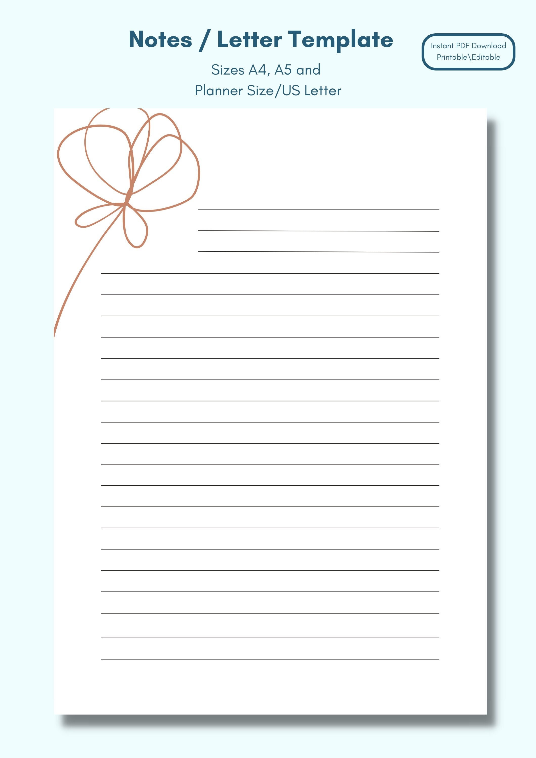 Flower Outline Template