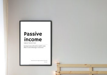 PASSIVE INCOME POSTER - Etsy