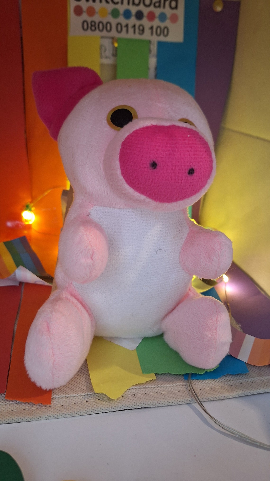Bright Pink Pig Plushie for Adoption - Etsy