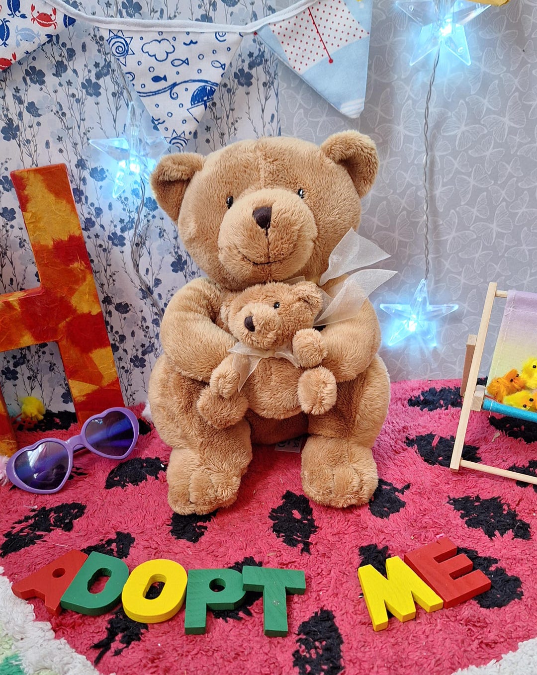 Mother and Baby Teddy Bear for Adoption - Etsy