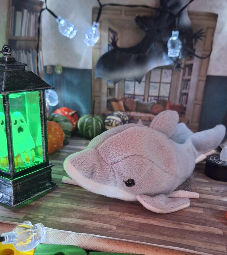 Beanie Dolphin Plushie for Adoption - Etsy
