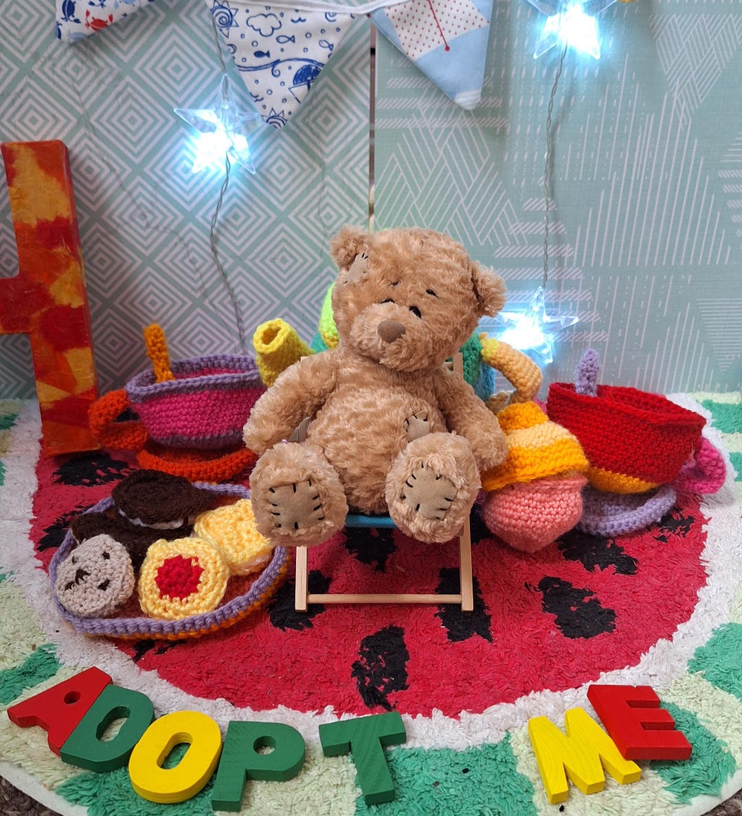 Small Patch Work Teddy Bear for Adoption - Etsy
