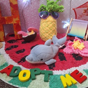 Beanie Dolphin Plushie for Adoption - Etsy