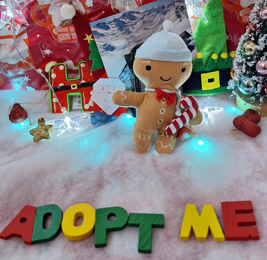 Gingerbread Christmas Plushie for Adoption - Etsy