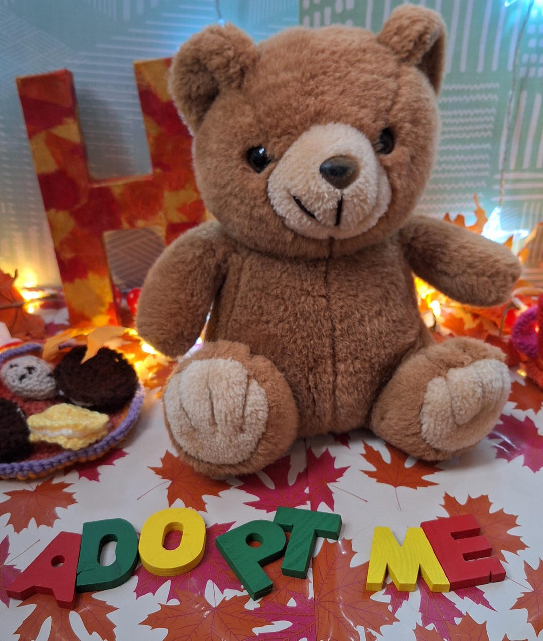Round Teddy Bear for Adoption - Etsy