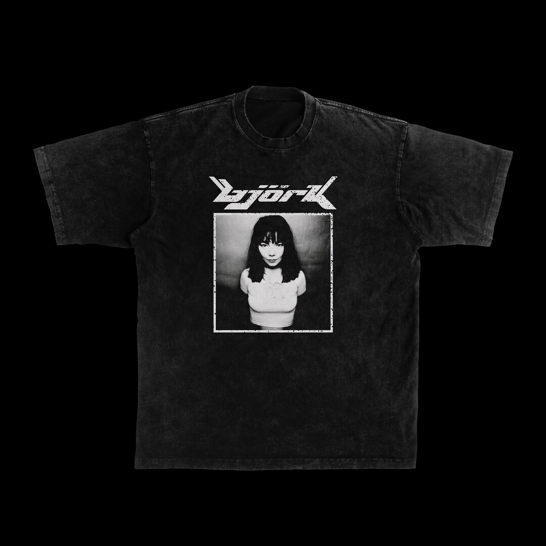 Bjork Shirt Heavy Cotton Acid Wash Unisex Tee - Etsy