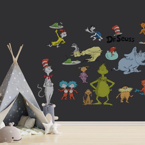 Dr Seuss Wall Decal - Etsy