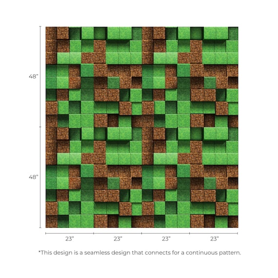 Minecraft Gras Blok Behang