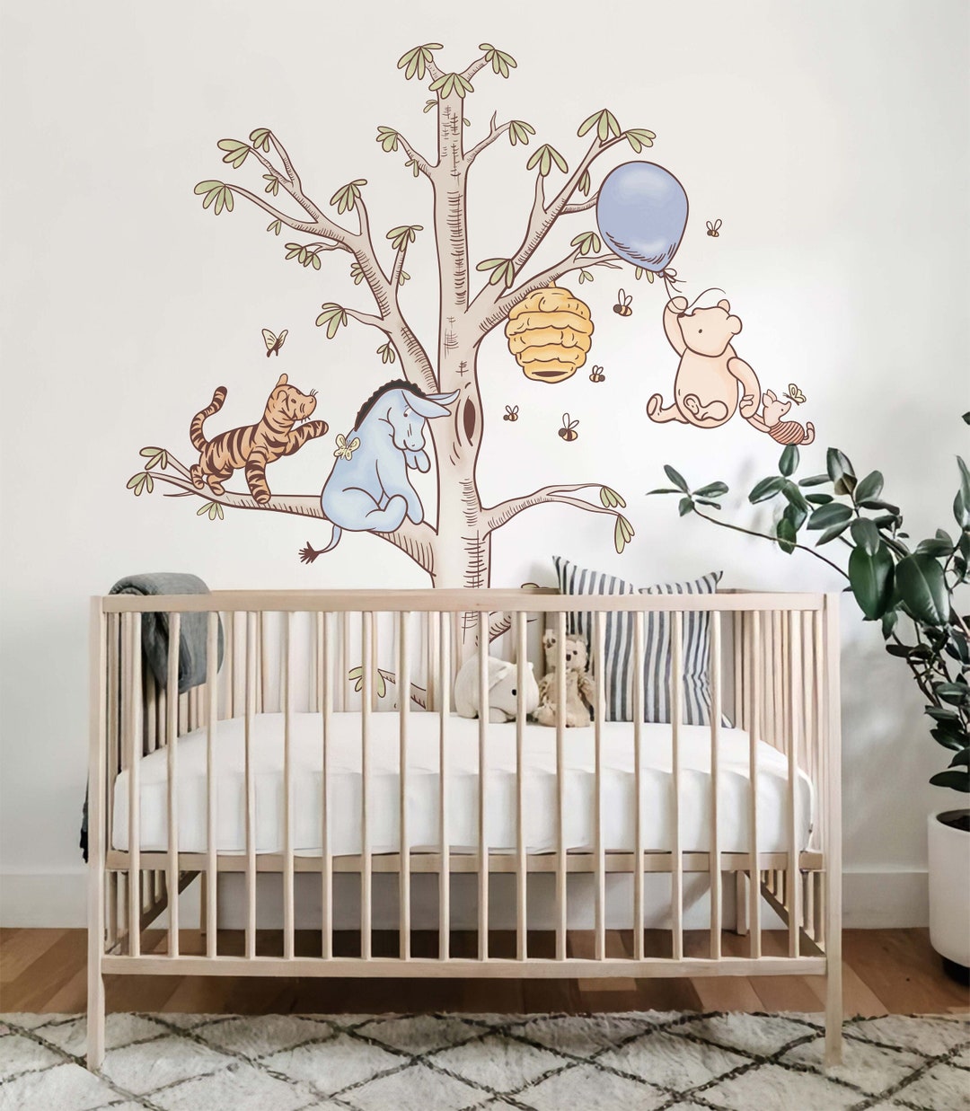 Pastel Color Classic Winnie the Pooh Wall Art Tigger Wall Sticker ...
