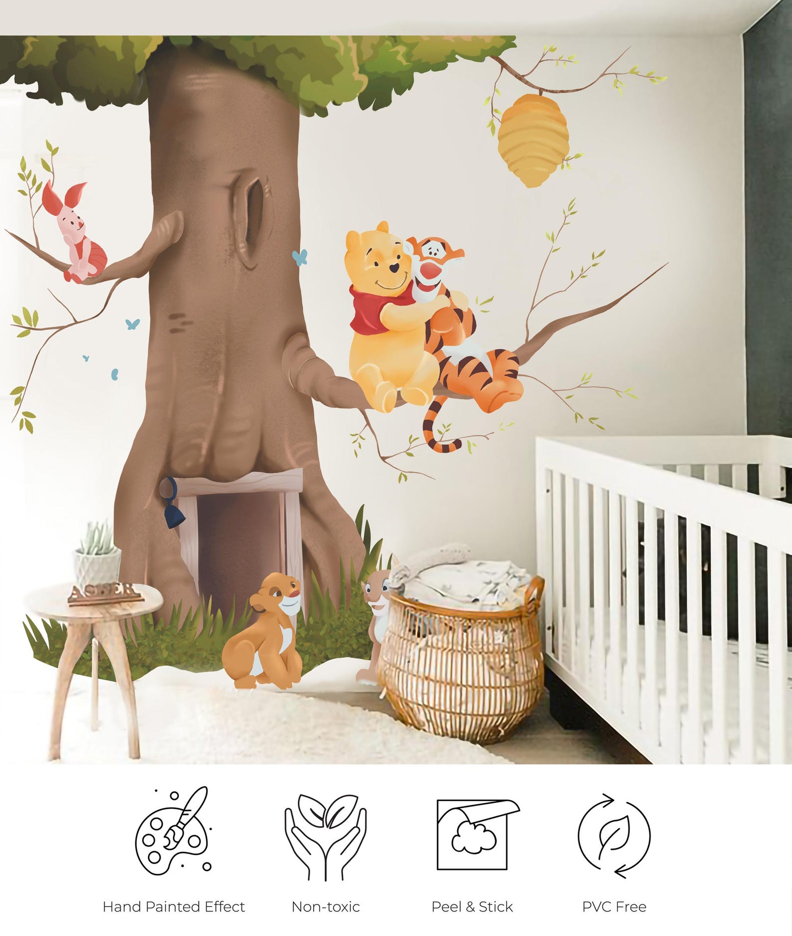 Winnie the Pooh & Tigger Wall Decal: Baby Nursery Decor - Etsy