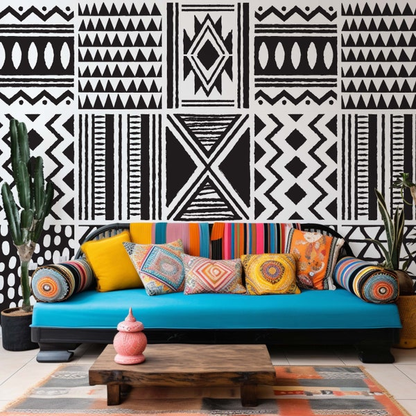 Tribal Wall Decal - Etsy