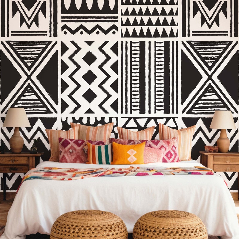 Aztec Wallpaper - Etsy