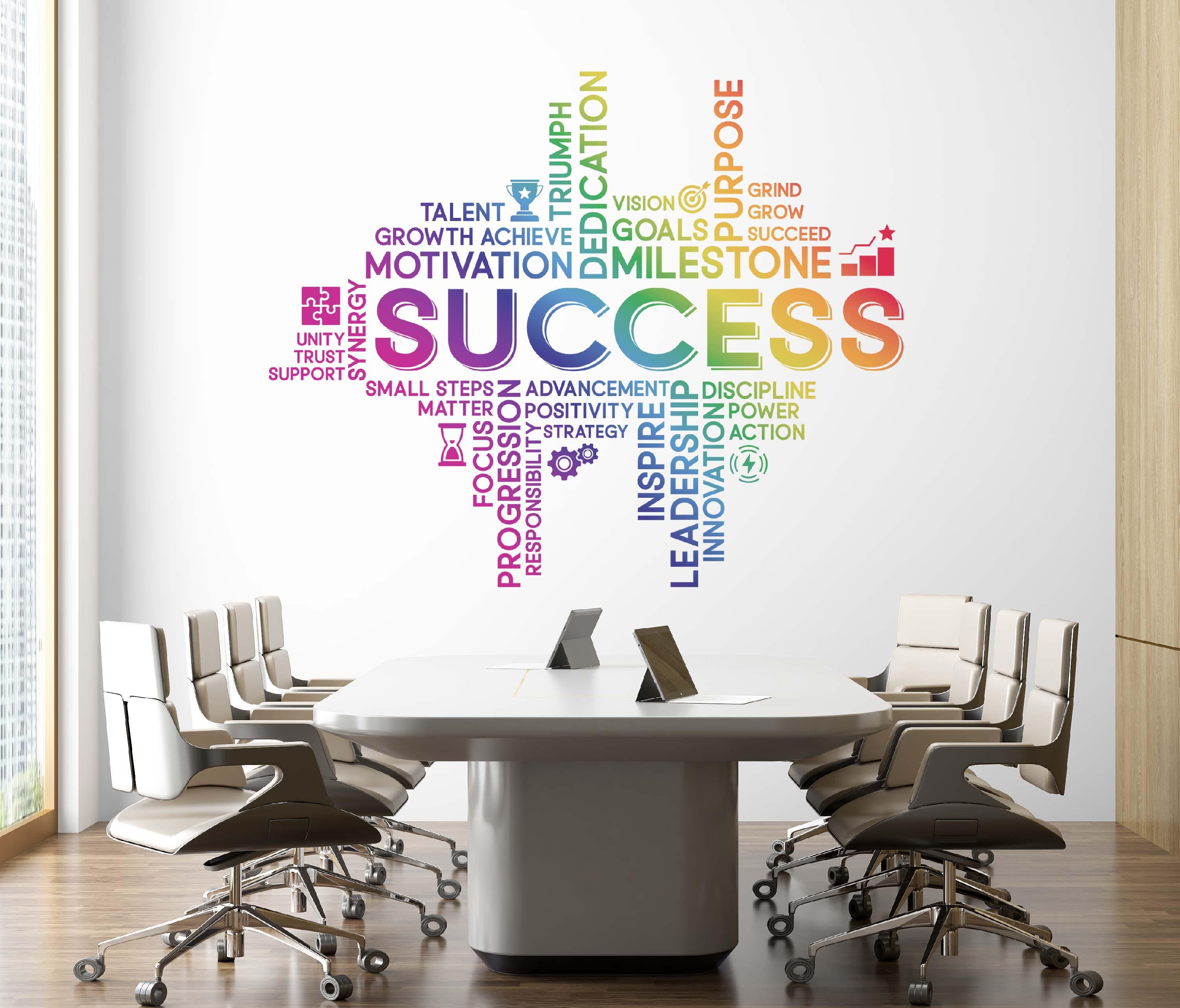 Personalized Success Quote Wall Decal: Motivational Office Decor - Etsy