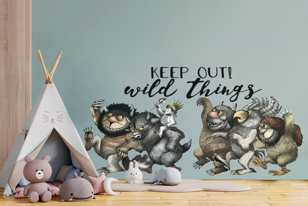 Where the Wild Things Are Wall Decal: Monster Nursery Decor - Etsy