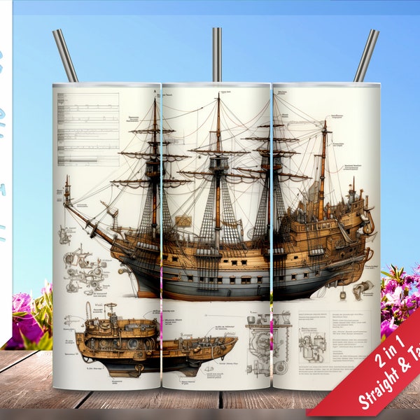 Sailing Ship Diagram - Etsy