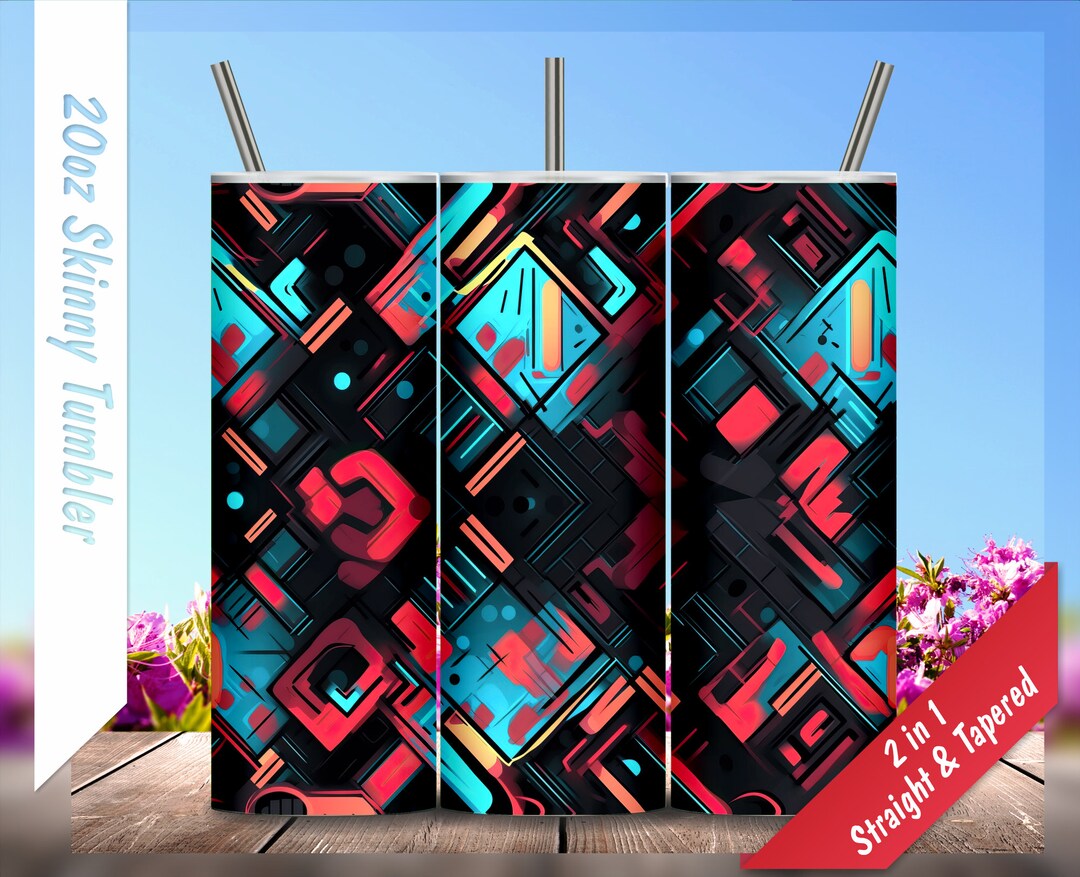 Futuristic Cyberpunk 2077 Texture! 20oz Skinny Tumbler, Personalized ...