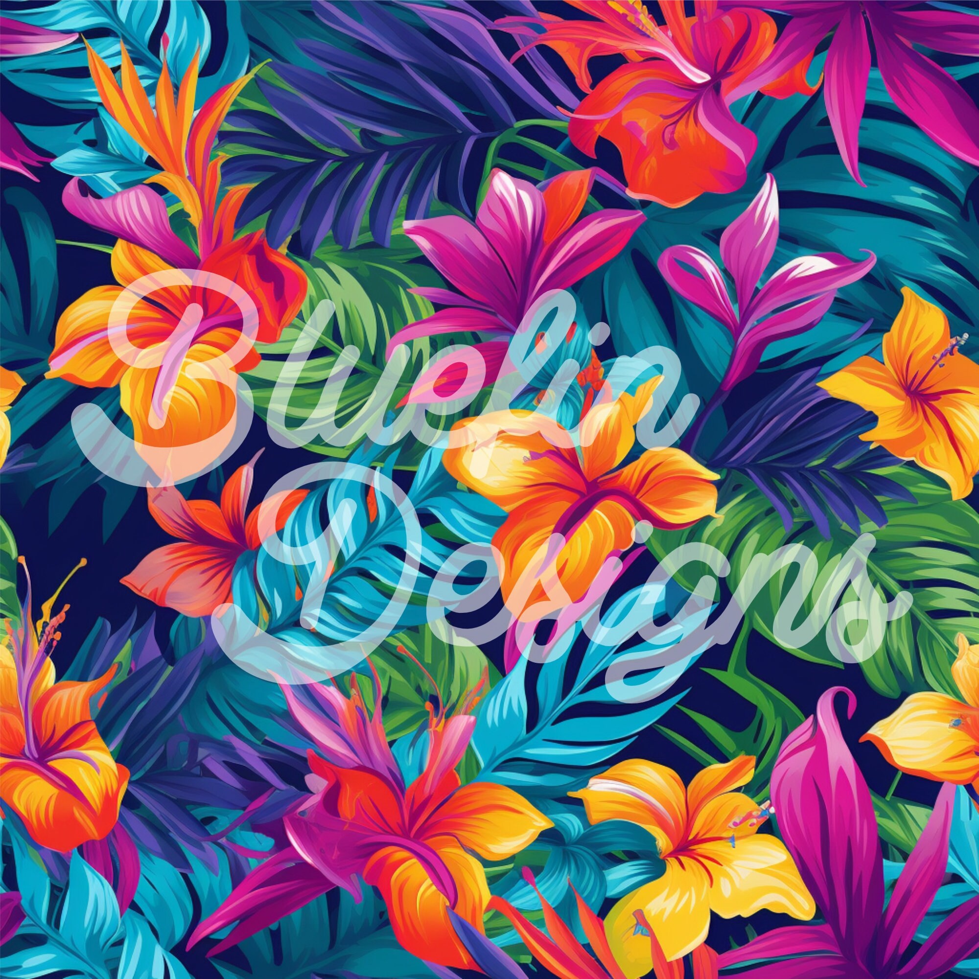 Tropical Paradise Vol. 1 SEAMLESS Digital Paper-backgrounds-sublimation ...
