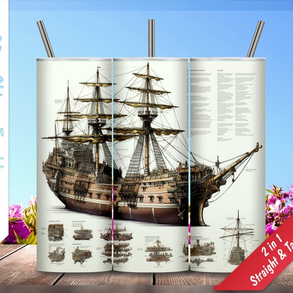 Sailing Ship Diagram - Etsy