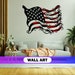 American Flag Waving (silhouette SVG Cut File - EPS - DXF - Cricut ...