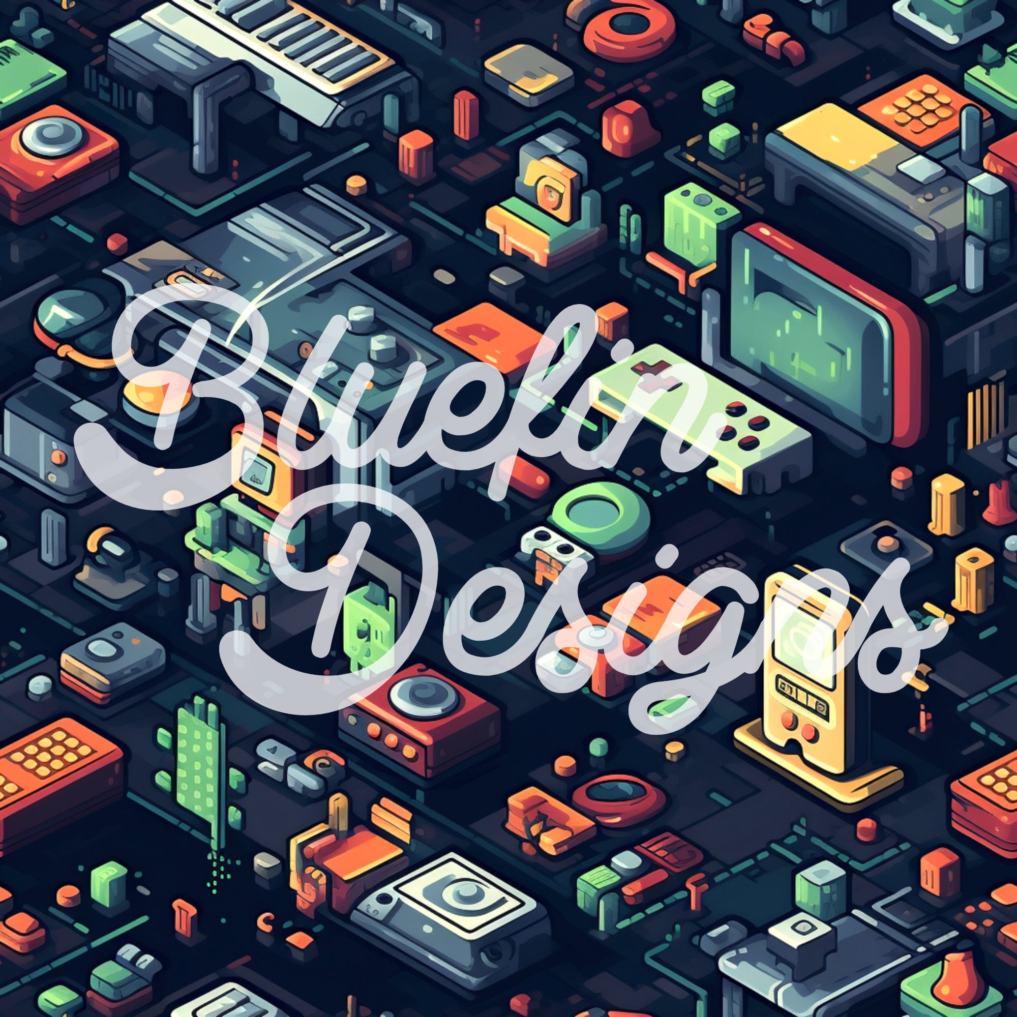 Pixel Art Vol. 1 Seamless-digital Paper-background-sublimation 15 ...