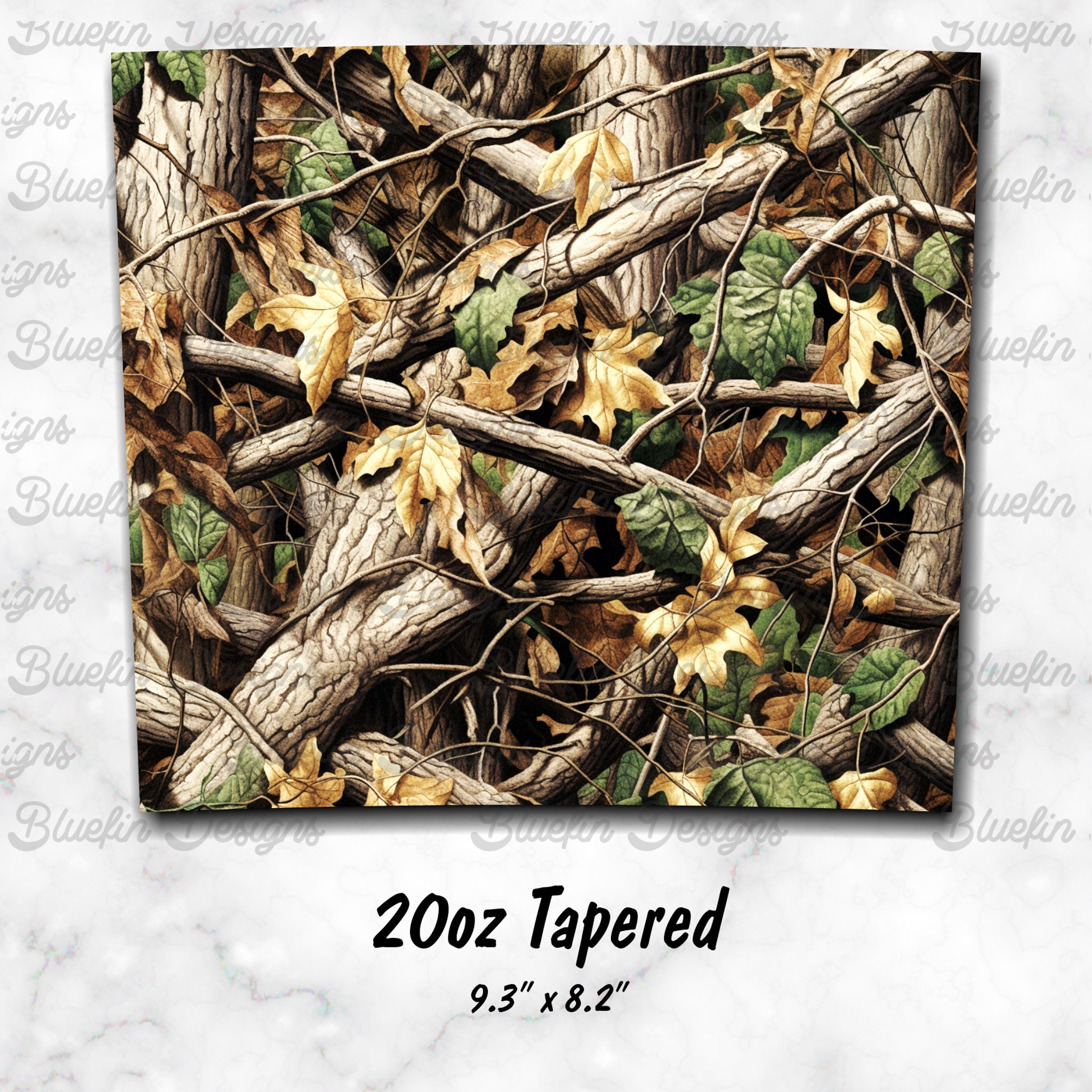 Realtree Style Camo 20oz Skinny Tumbler, Personalized Tumblers ...