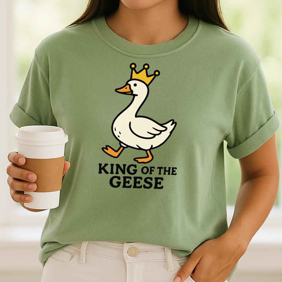 Goose Wearing Crown Clipart, King of the Geese PNG SVG, Cute Cartoon ...