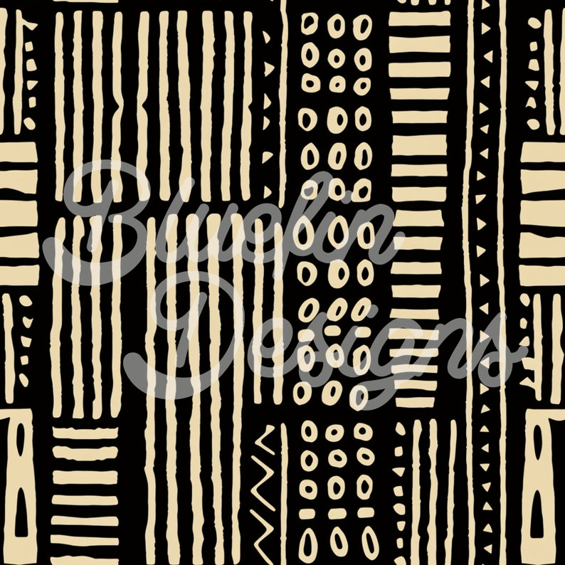 Mudcloth Patterns Vol. 1 Seamless-digital Paper-background-sublimation ...