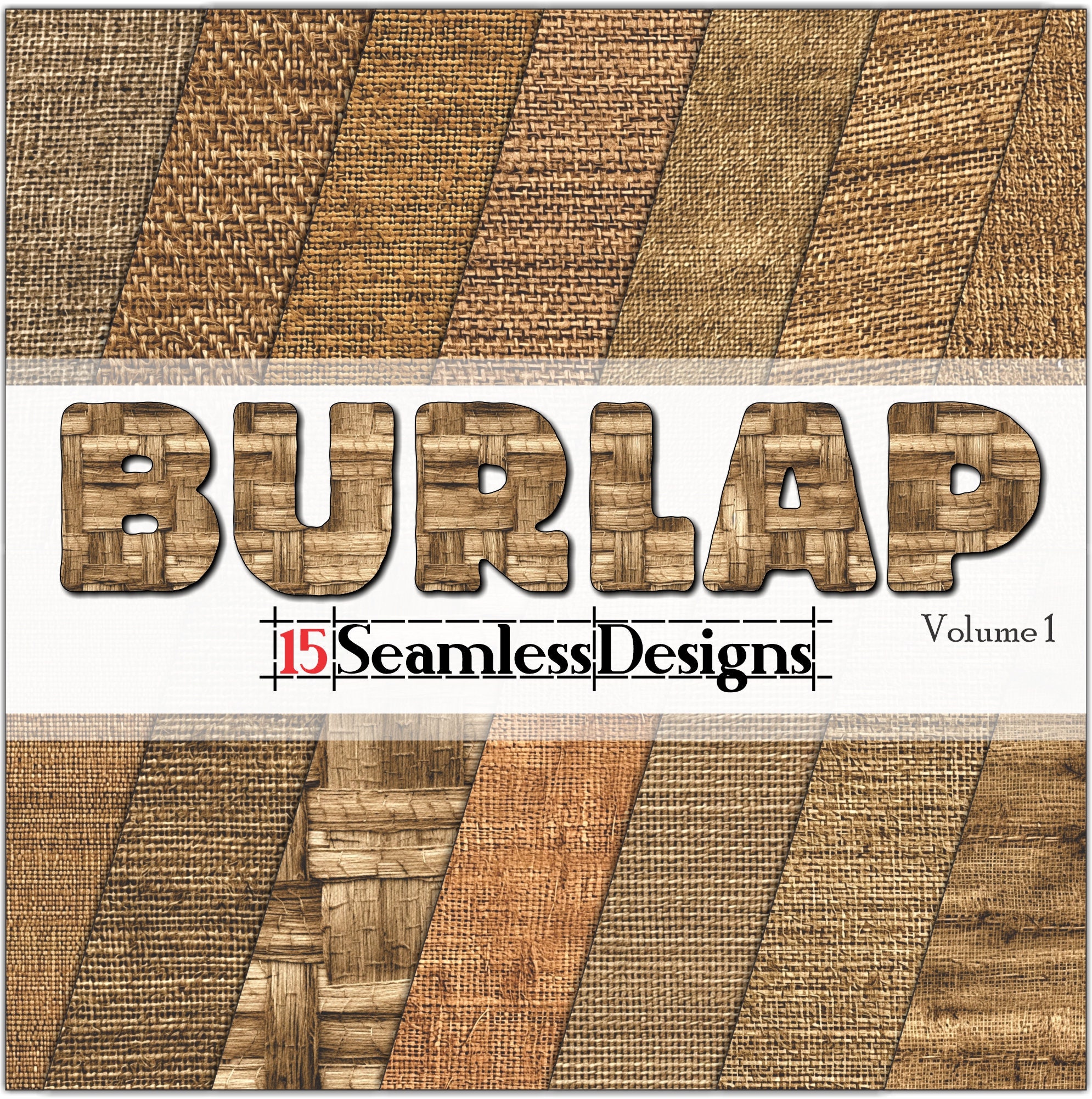 Burlap Patterns Vol. 1 SEAMLESS Digital - Etsy