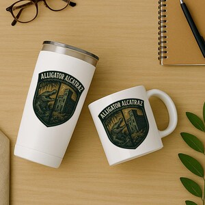 Alligator Alcatraz Crest Emblem PNG | Bold Prison Badge Style Alligator ...
