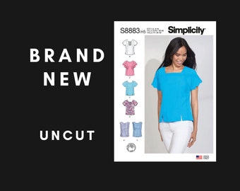 Misses Tops Simplicity Sewing Pattern S8883 - Etsy