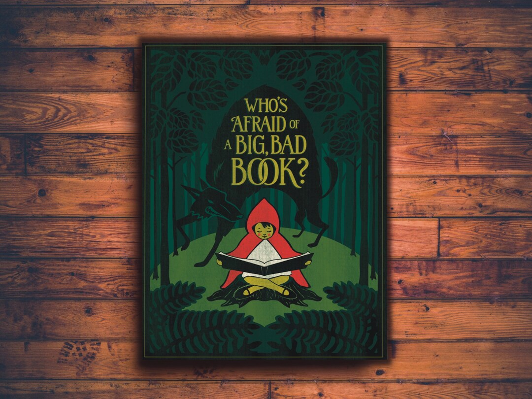 Who's Afraid of a Big Bad Book, Against Banned Books, - Etsy