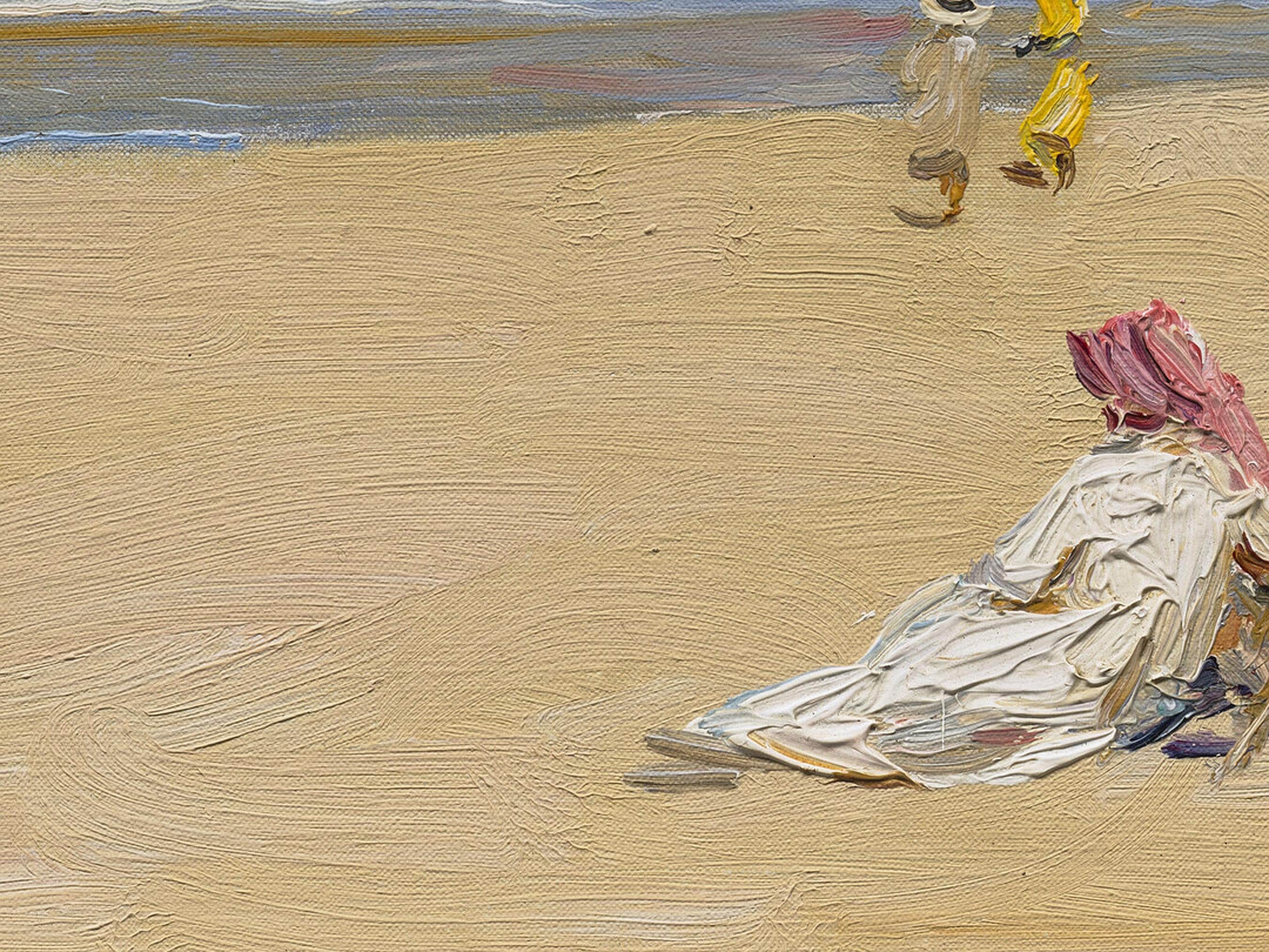 Vintage Beach Scene Print Antique Seaside Oil Painting - Etsy